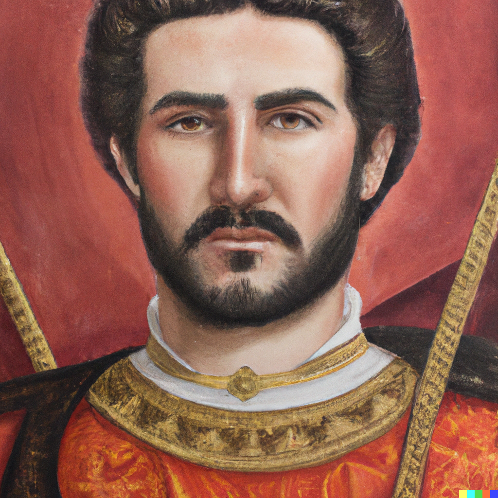 DALL·E 2022-10-19 13.57.38 – renaissance portrait of George Kastriota ...